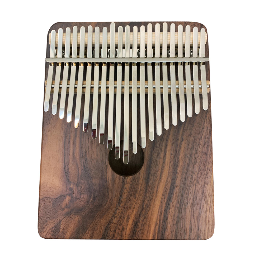 【NEW】MIT Walnut Box-type Kalimba with 21 Silver Keys Thumb piano - 音樂城市樂器